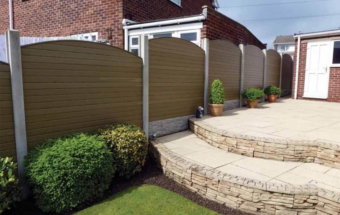 Walnut Pvc Composite Fencing Panel 1825mm x 300mm - Tradeline Pvc Limited