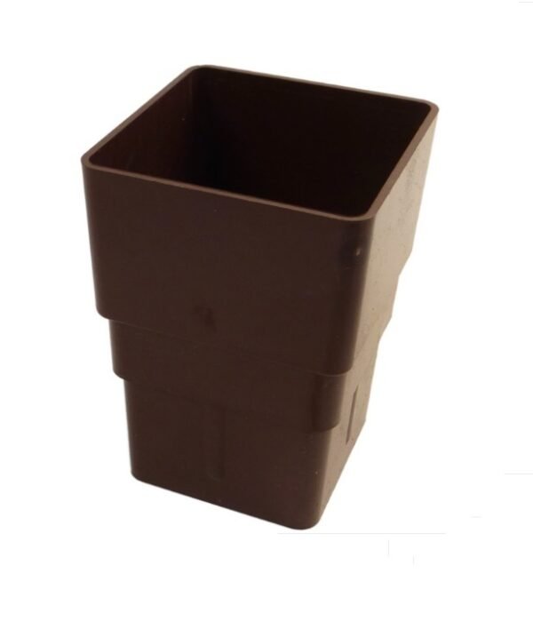 Downpipe Brown Squareline - Pipe Socket - Tradeline Pvc Limited
