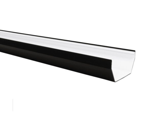 Black Squareline Guttering - Gutter 4m - Tradeline Pvc Limited