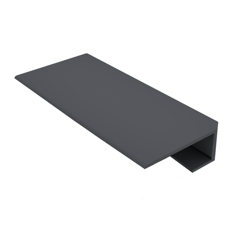 Anthracite Grey Cladding 1-Part Upvc Edge Trim X 3m - Tradeline Upvc ...