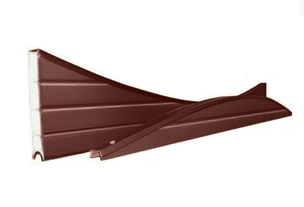 Brown Vinyl Upvc-Concave Fencing Panel 1828mm - Tradeline Pvc Limited